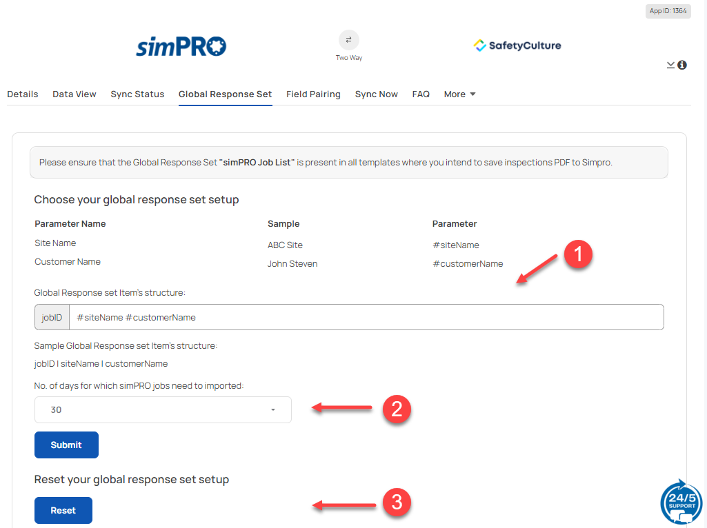 simPRO to Safety Culture (Two-way) Integration Overview