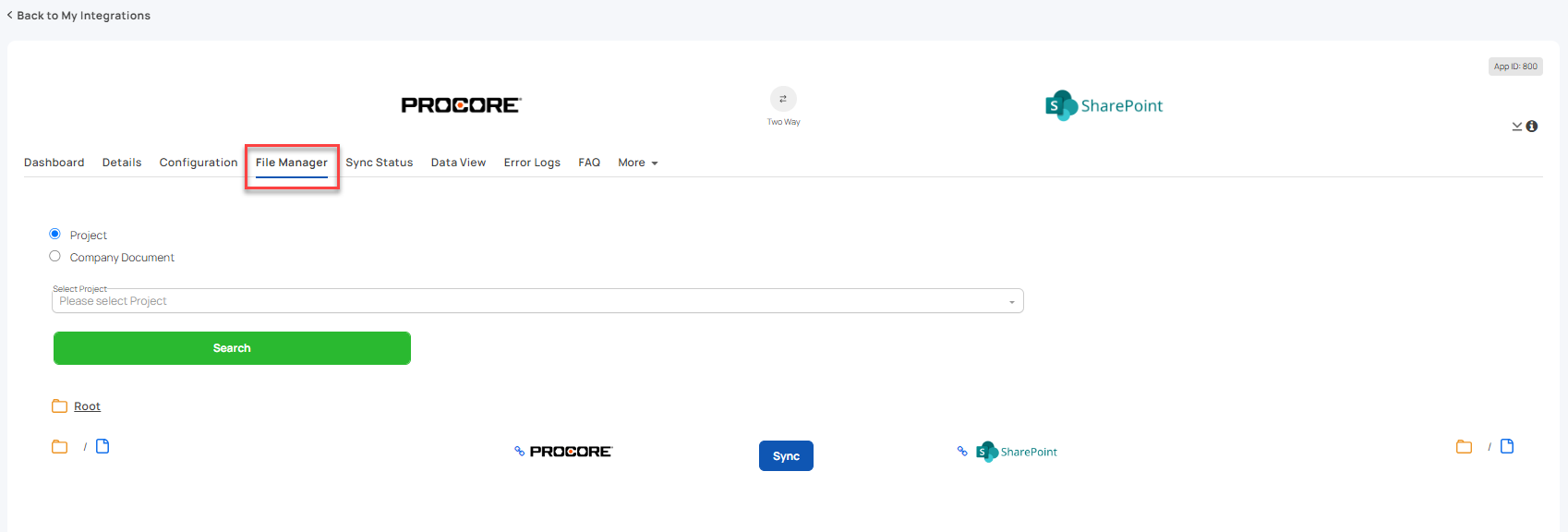 Procore to SharePoint Integration