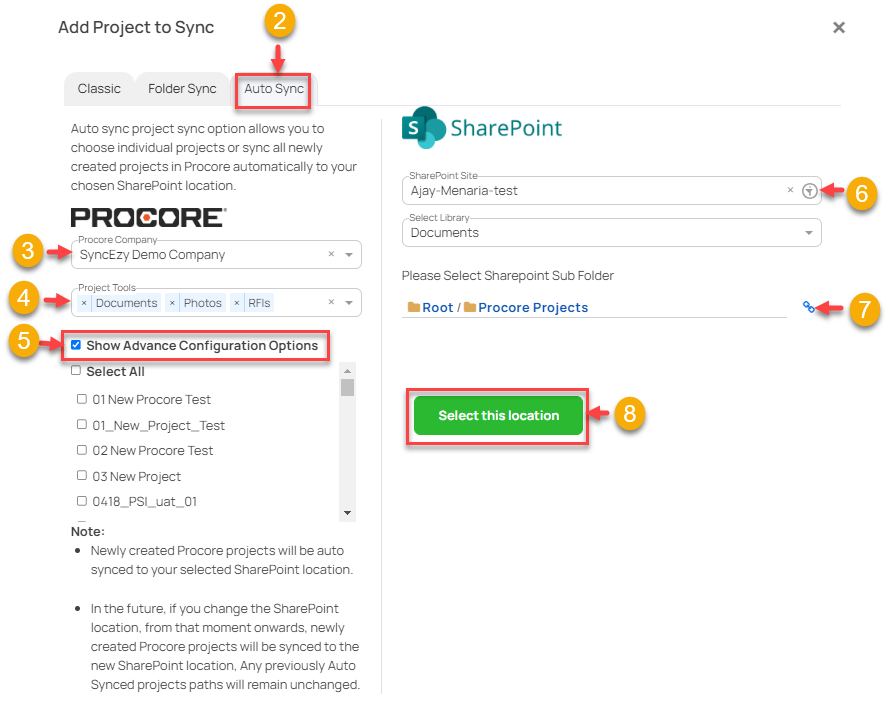 Procore to SharePoint Integration