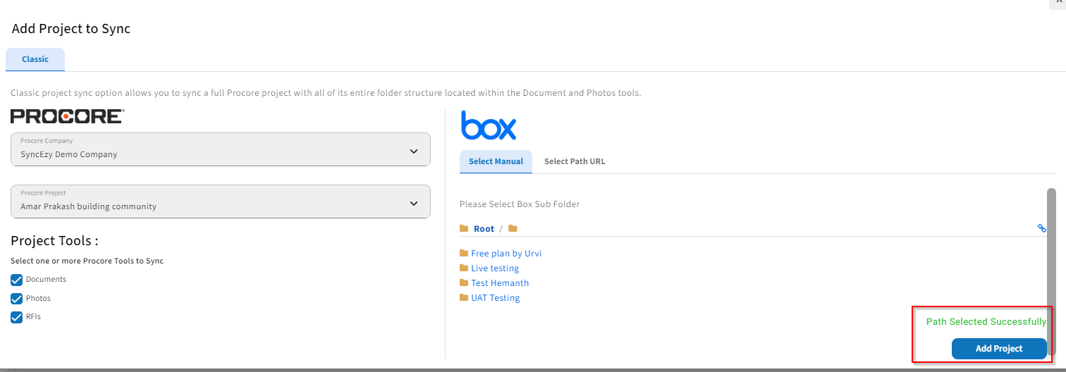 Procore to box Integration Overview