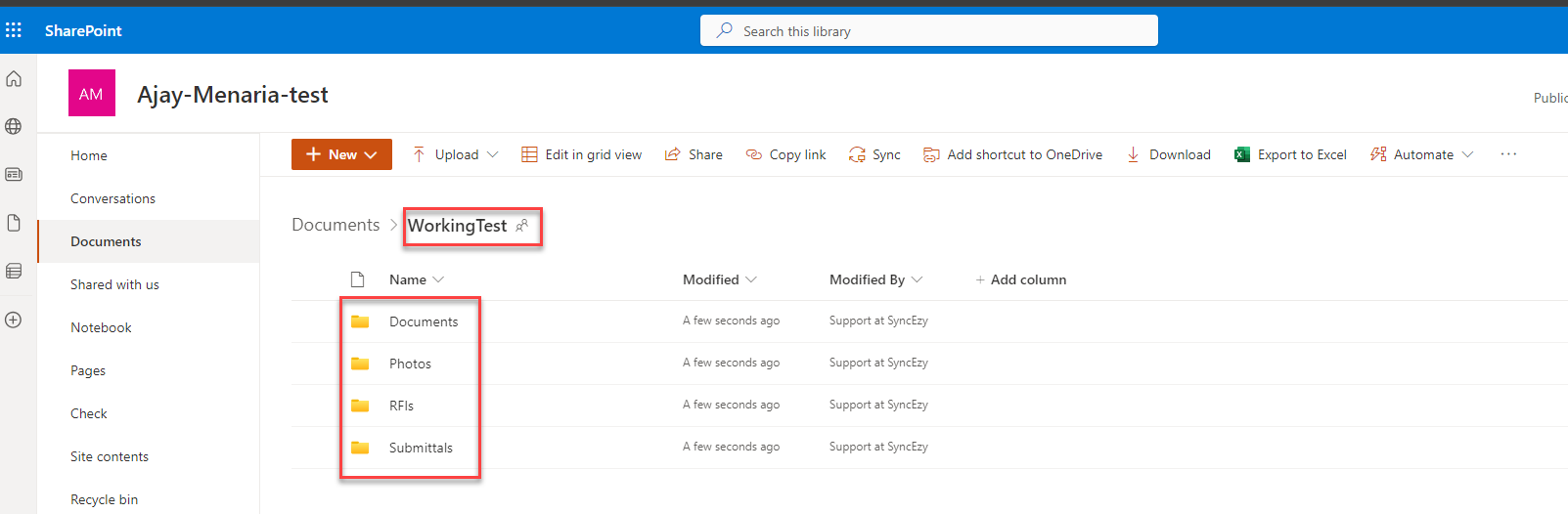 How to add a project to sync?